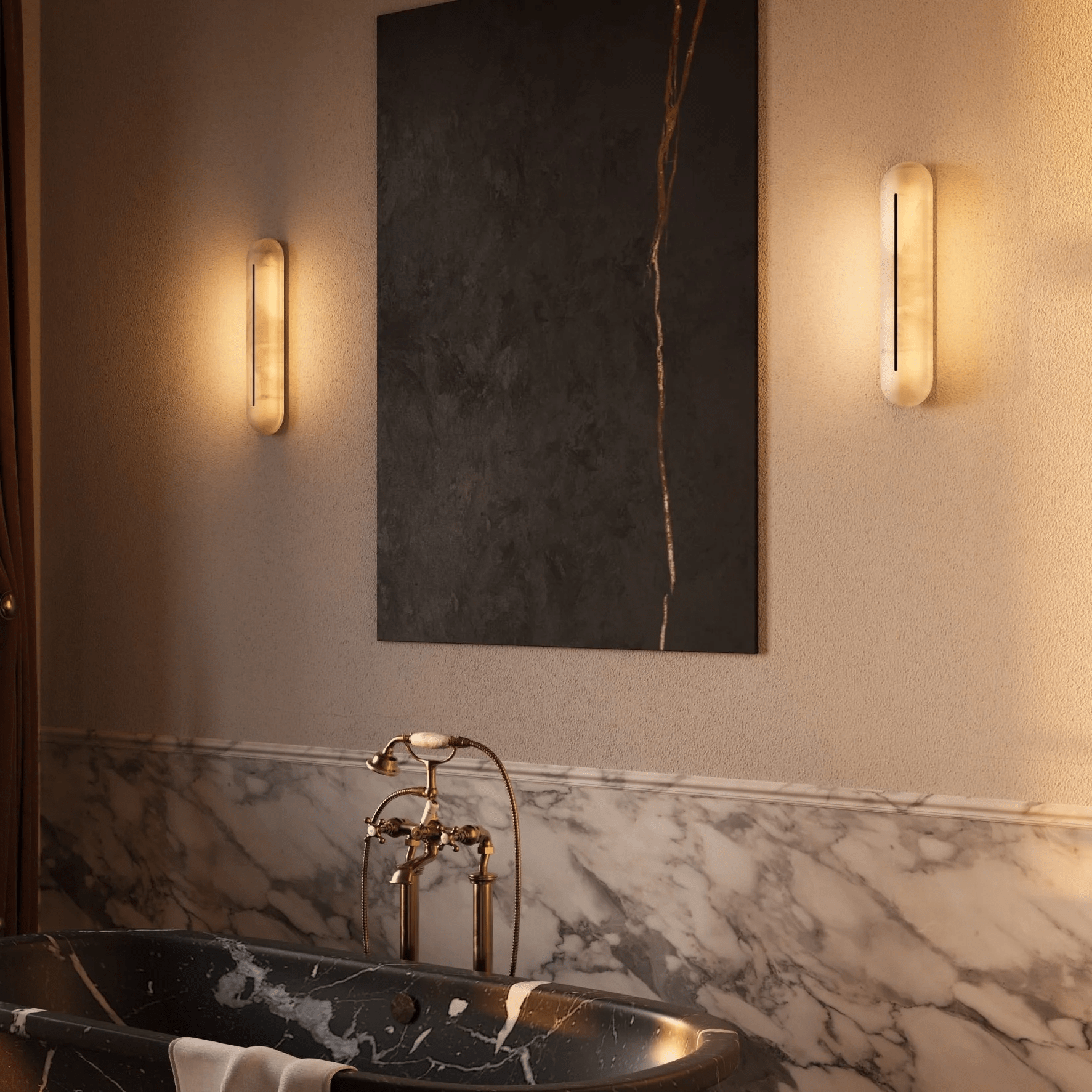 Transform Your Space with the Soft Glow of Alabaster Wall Lamps ...