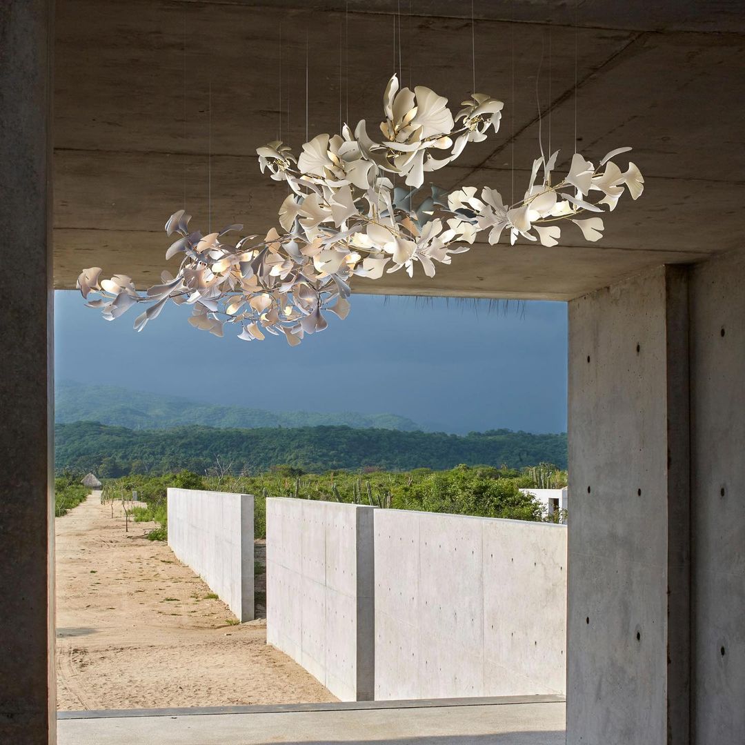 A Symphony of Light and Shadow: The Gingko Leaf Chandelier Series, Nat ...