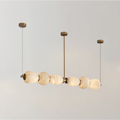 Alabaster Pebble Linear Chandelier – Vakkerlight