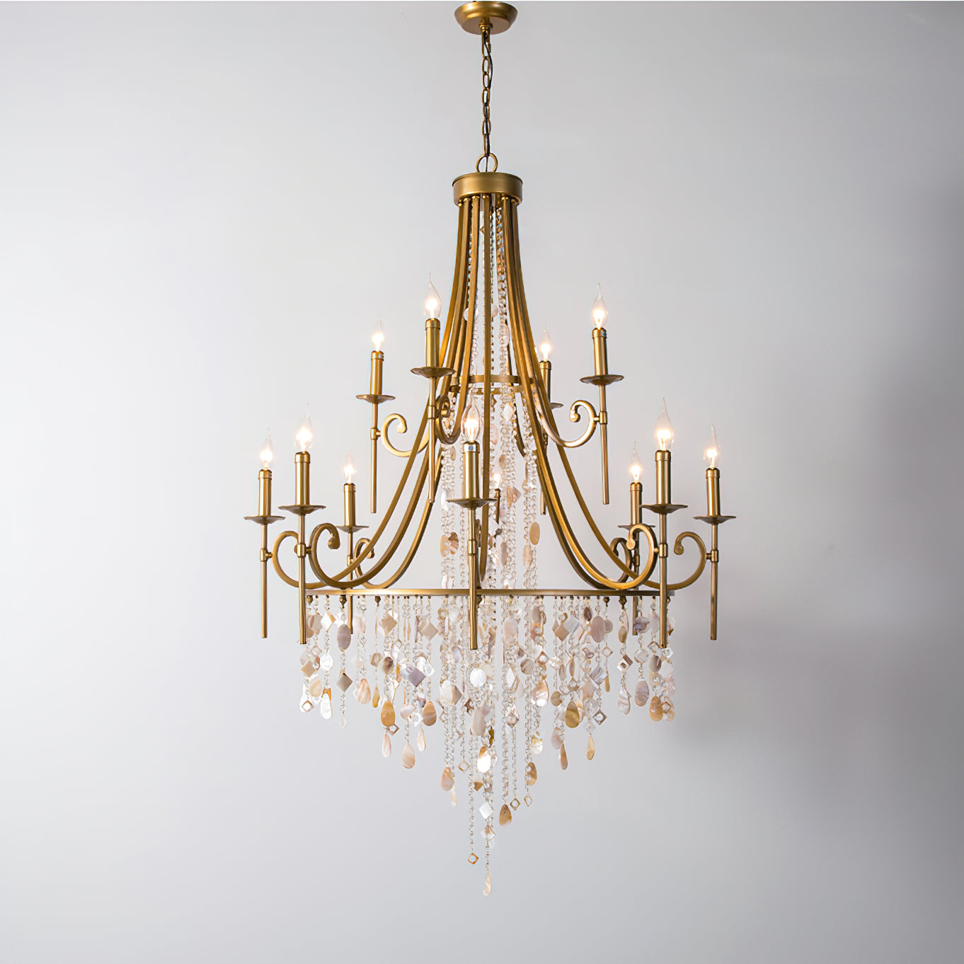 Tatum Lux Shell Crystal Chandelier – Vakkerlight