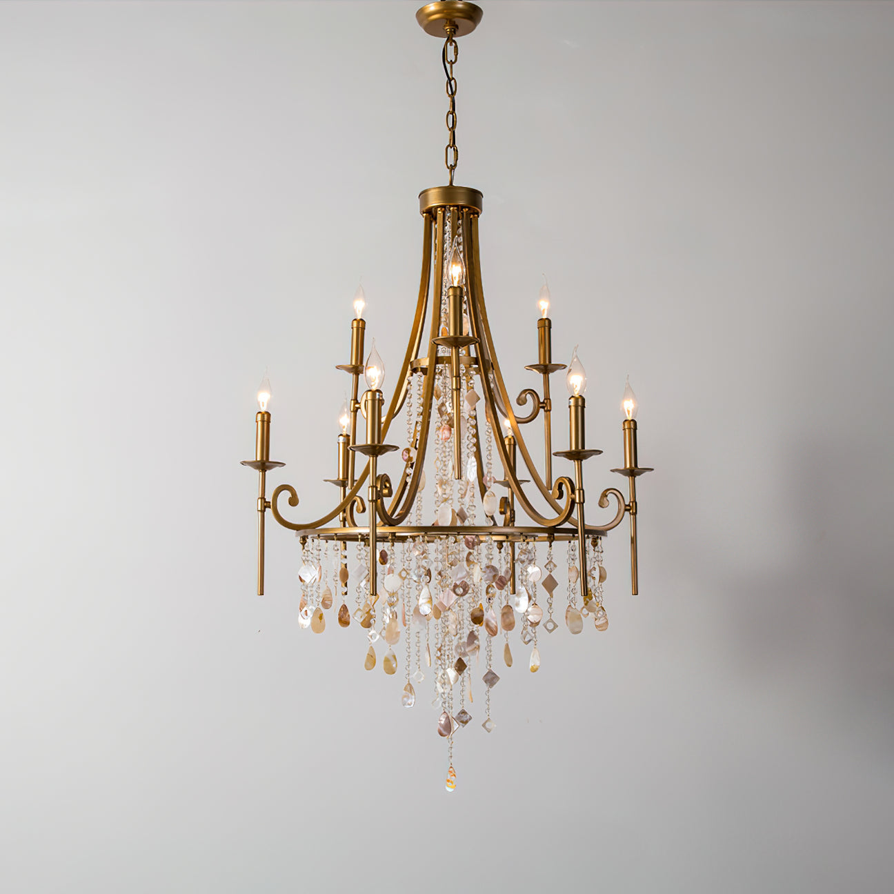 Tatum Lux Shell Crystal Chandelier – Vakkerlight