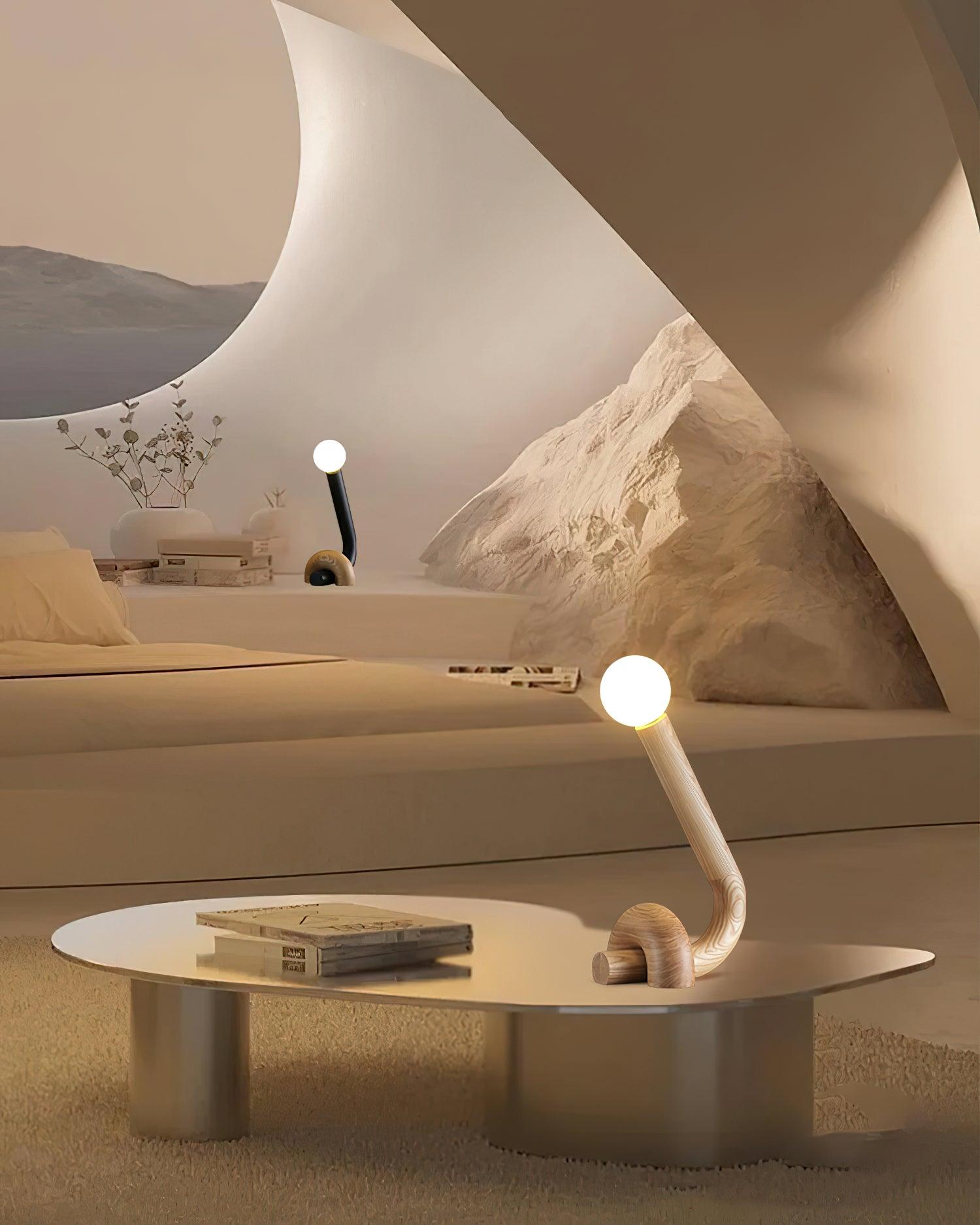 Curled Table Lamp – Vakkerlight