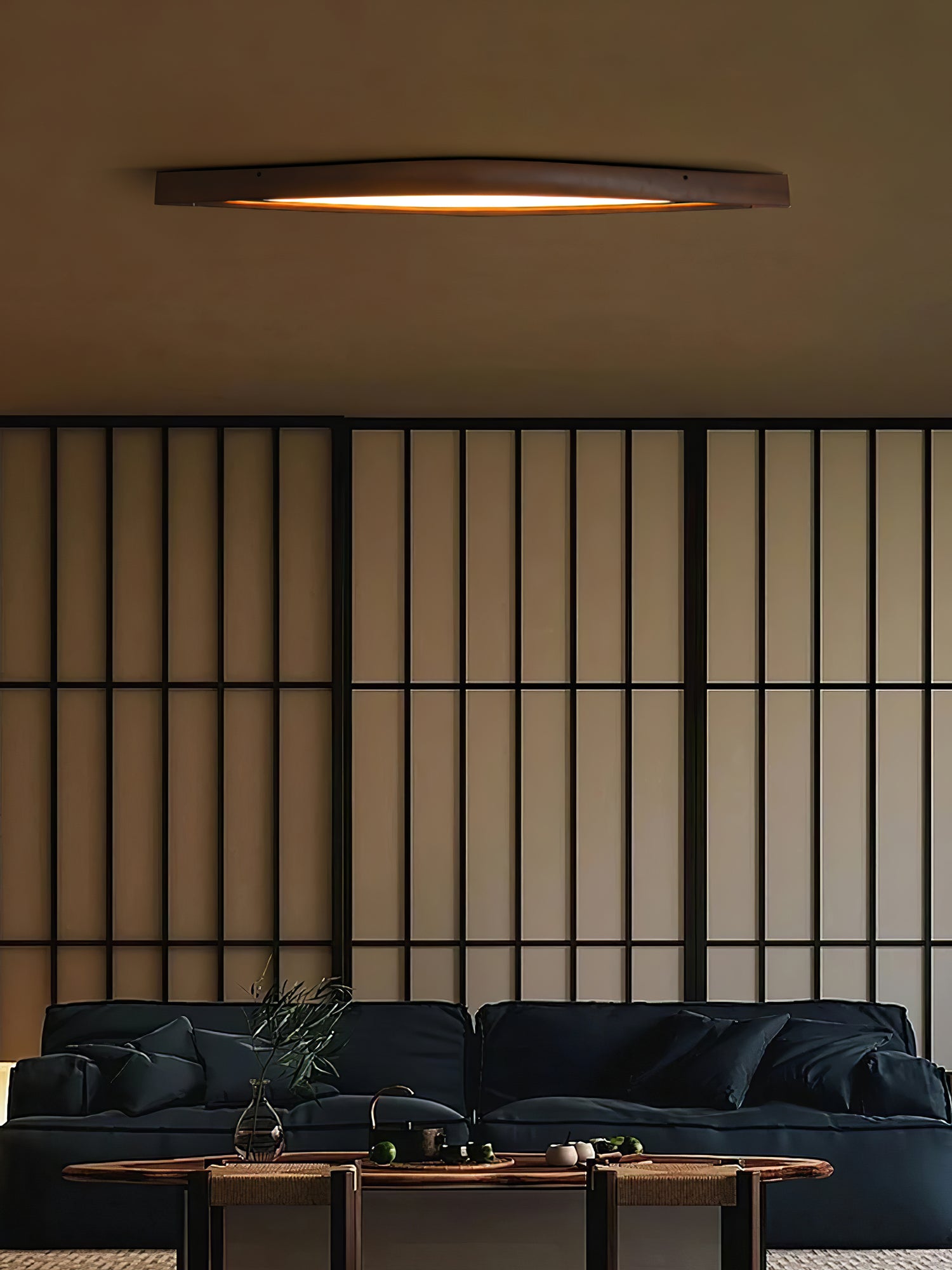 Horizon Linear Wood Ceiling Lamp – Vakkerlight