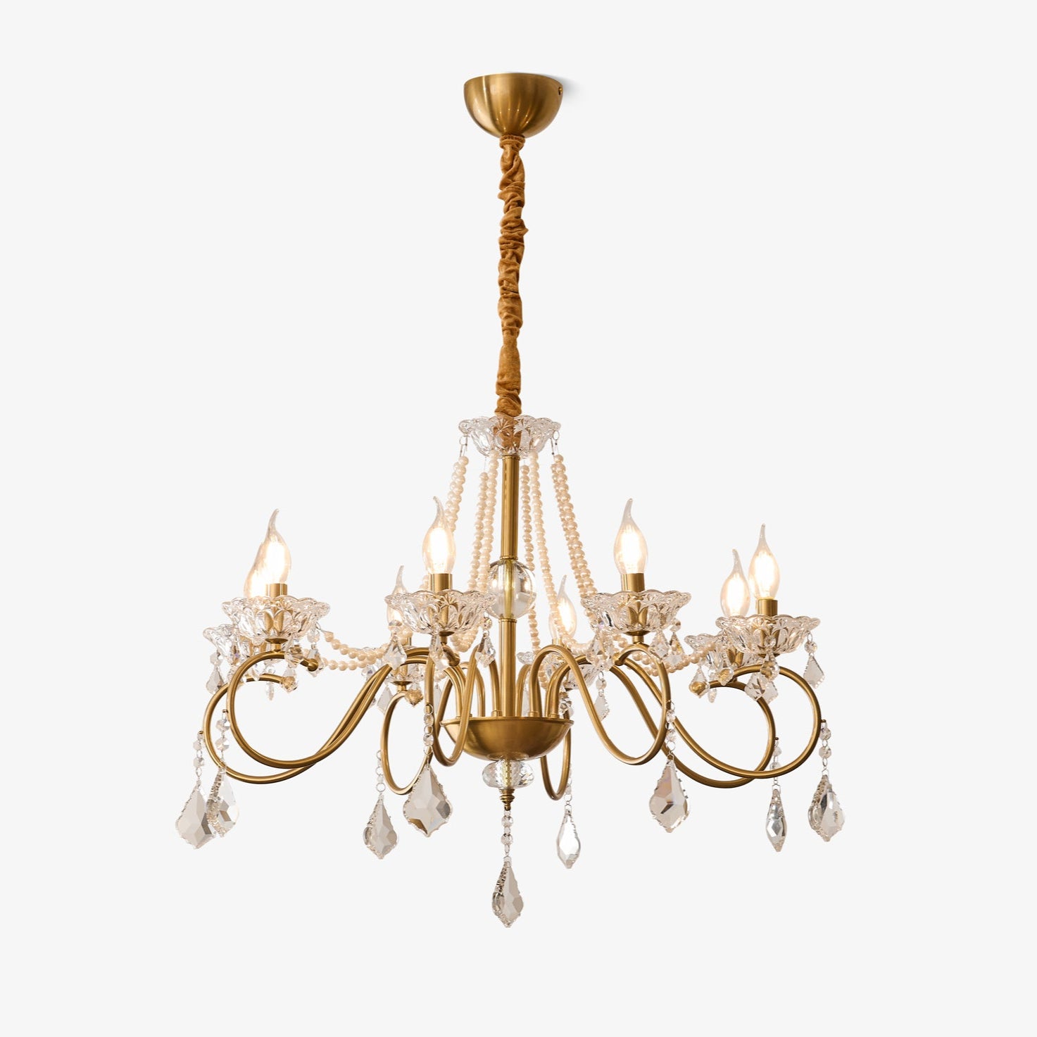 Opulent Pearl Crystal Chandelier – Vakkerlight
