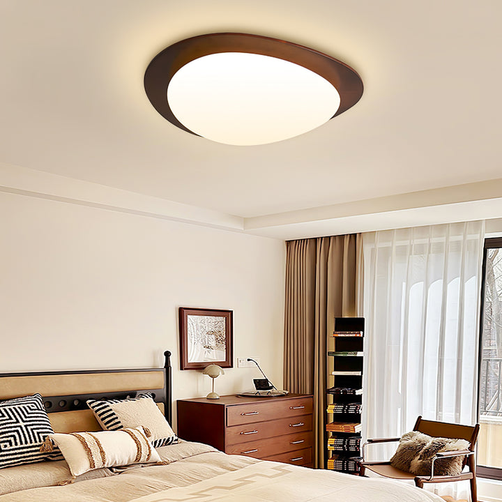 Pebble Walnut Ceiling Light – Vakkerlight