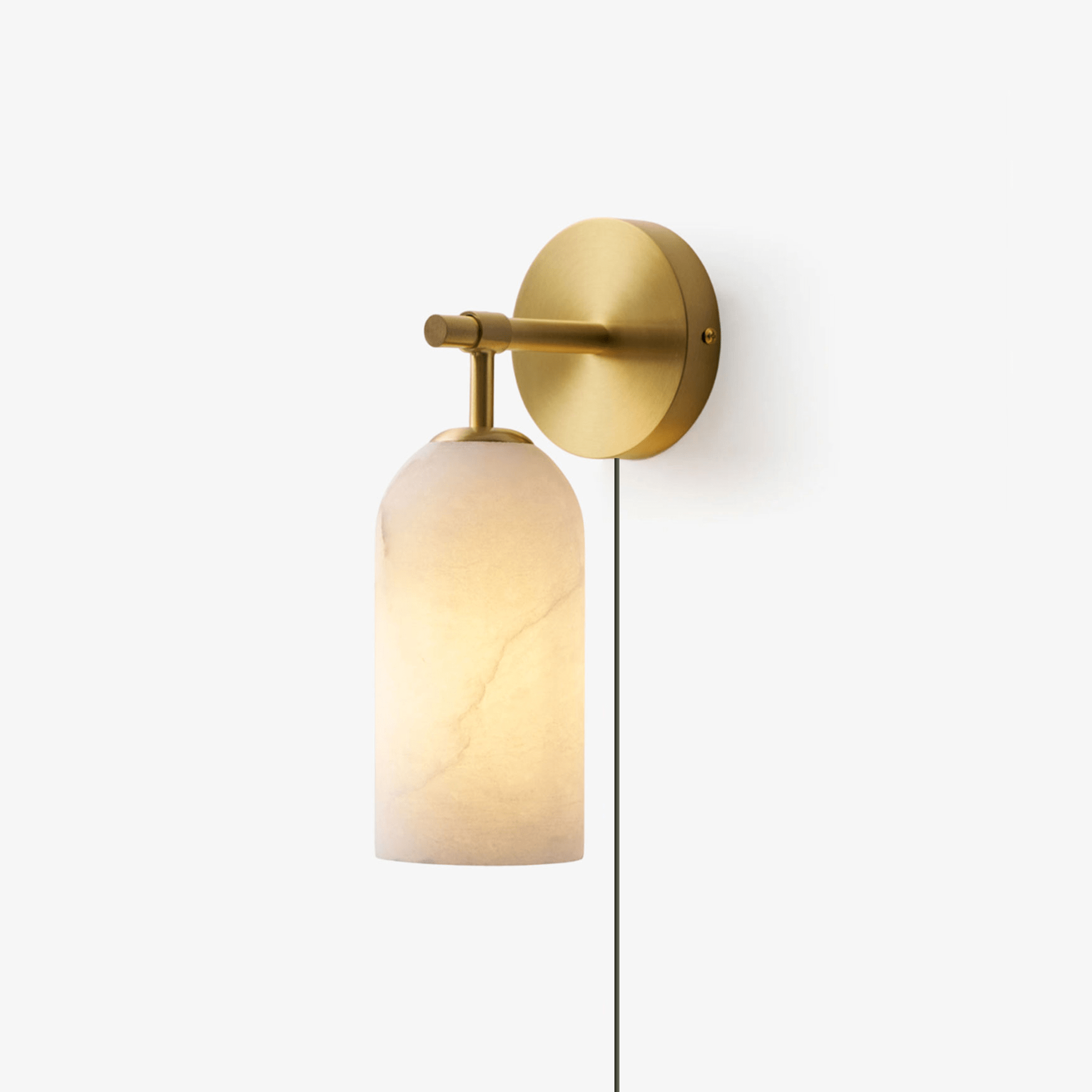 Pillar Alabaster Plug-in Wall Sconce – Vakkerlight