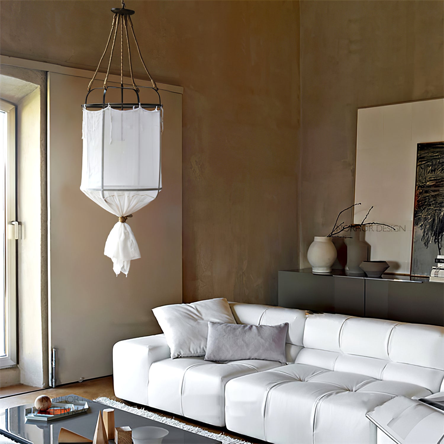 Provence Linen Pendant Light – Vakkerlight