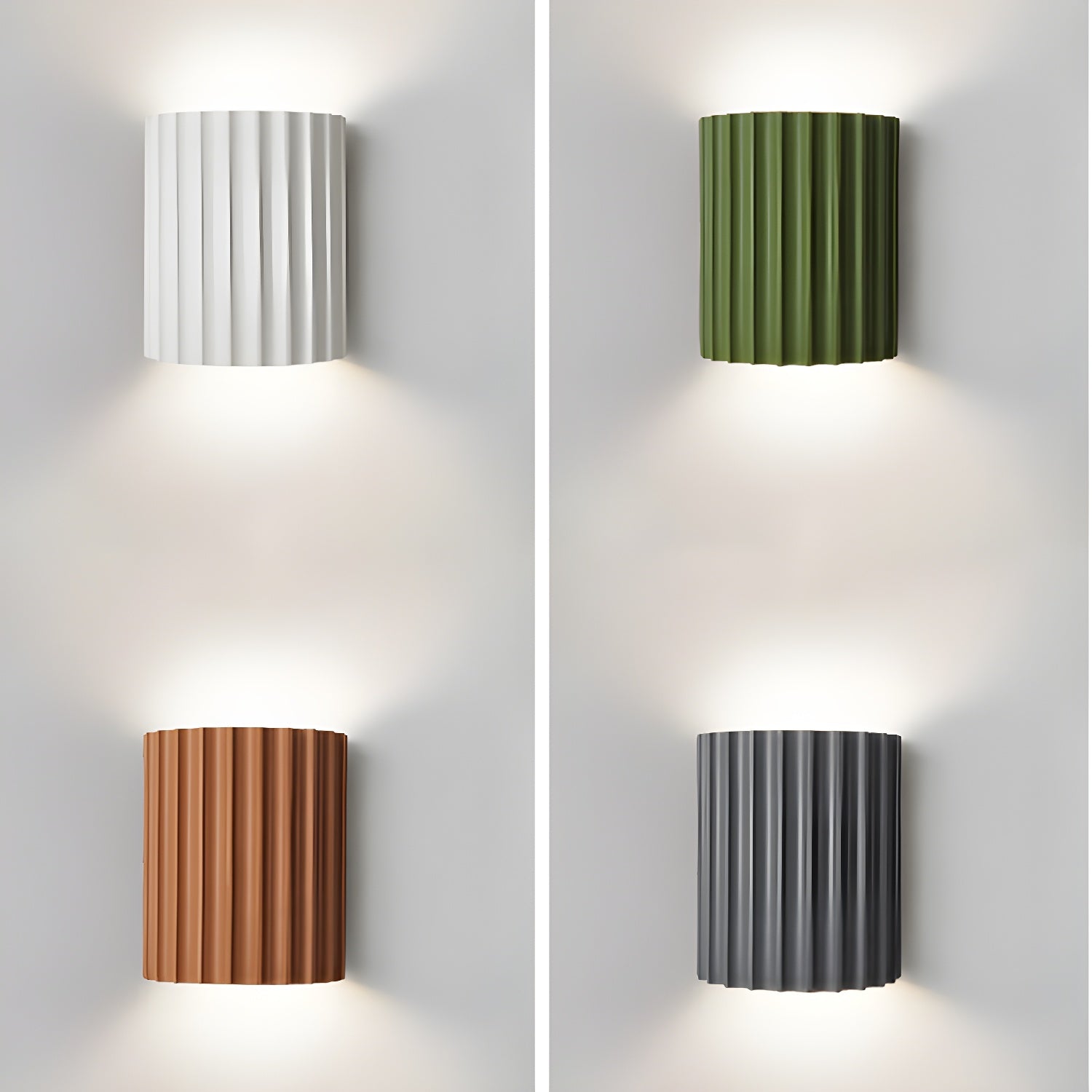 Resin Ribbed Wall Lamp – Vakkerlight