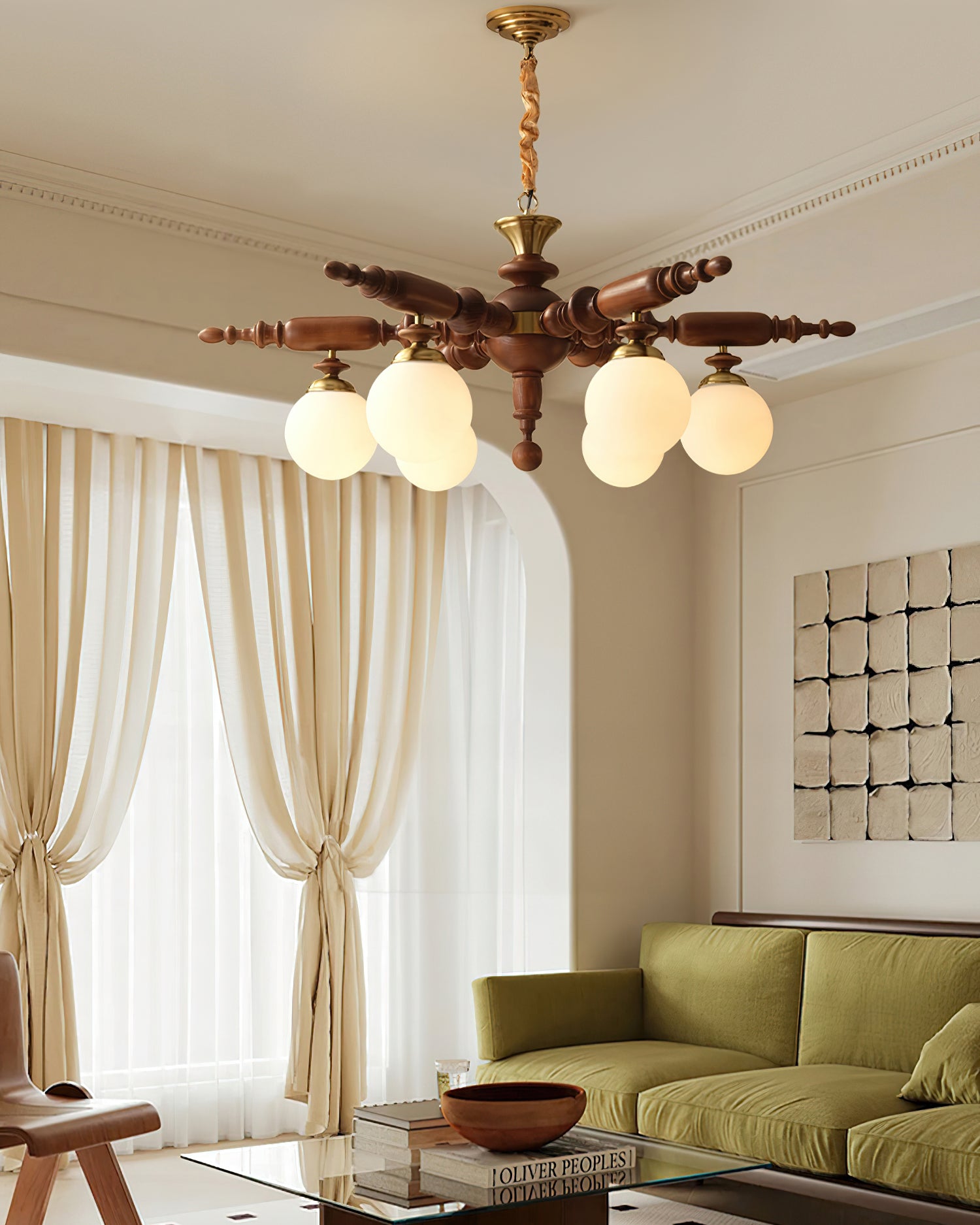 Rotating Stick Chandelier – Vakkerlight