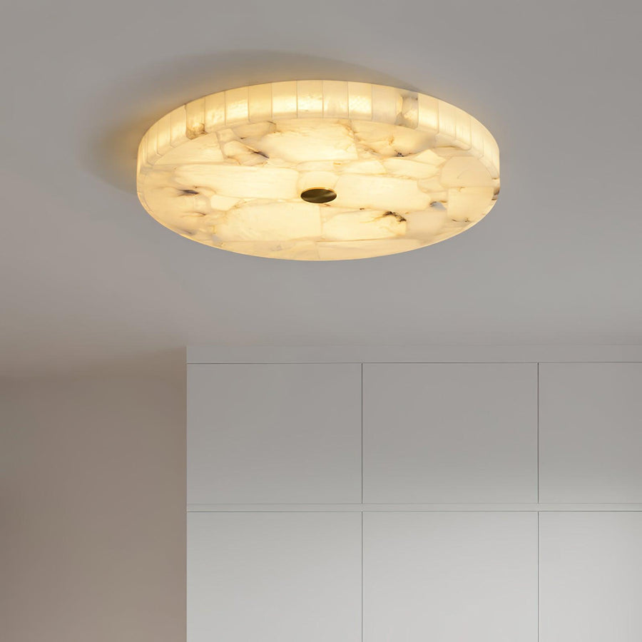 Round Alabaster Ceiling Lamp – Vakkerlight