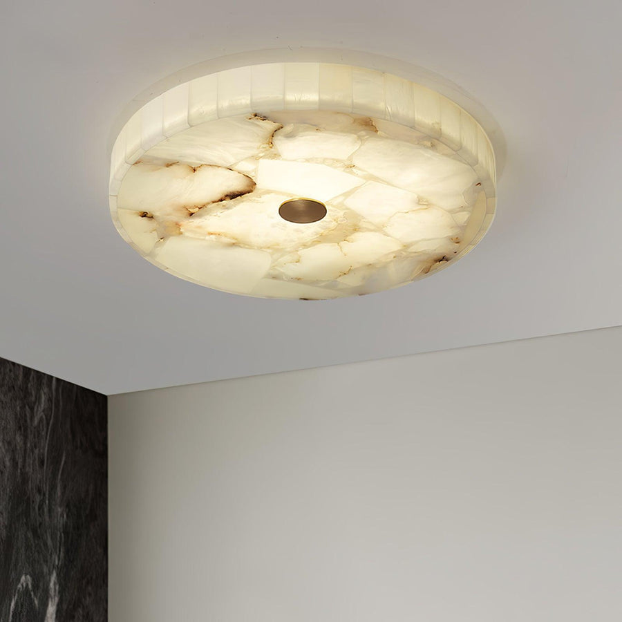 Round Alabaster Ceiling Lamp – Vakkerlight