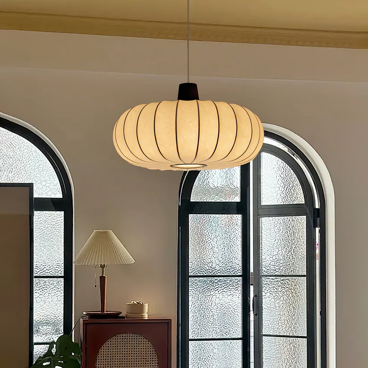 Silk Lantern Pendant Light – Vakkerlight