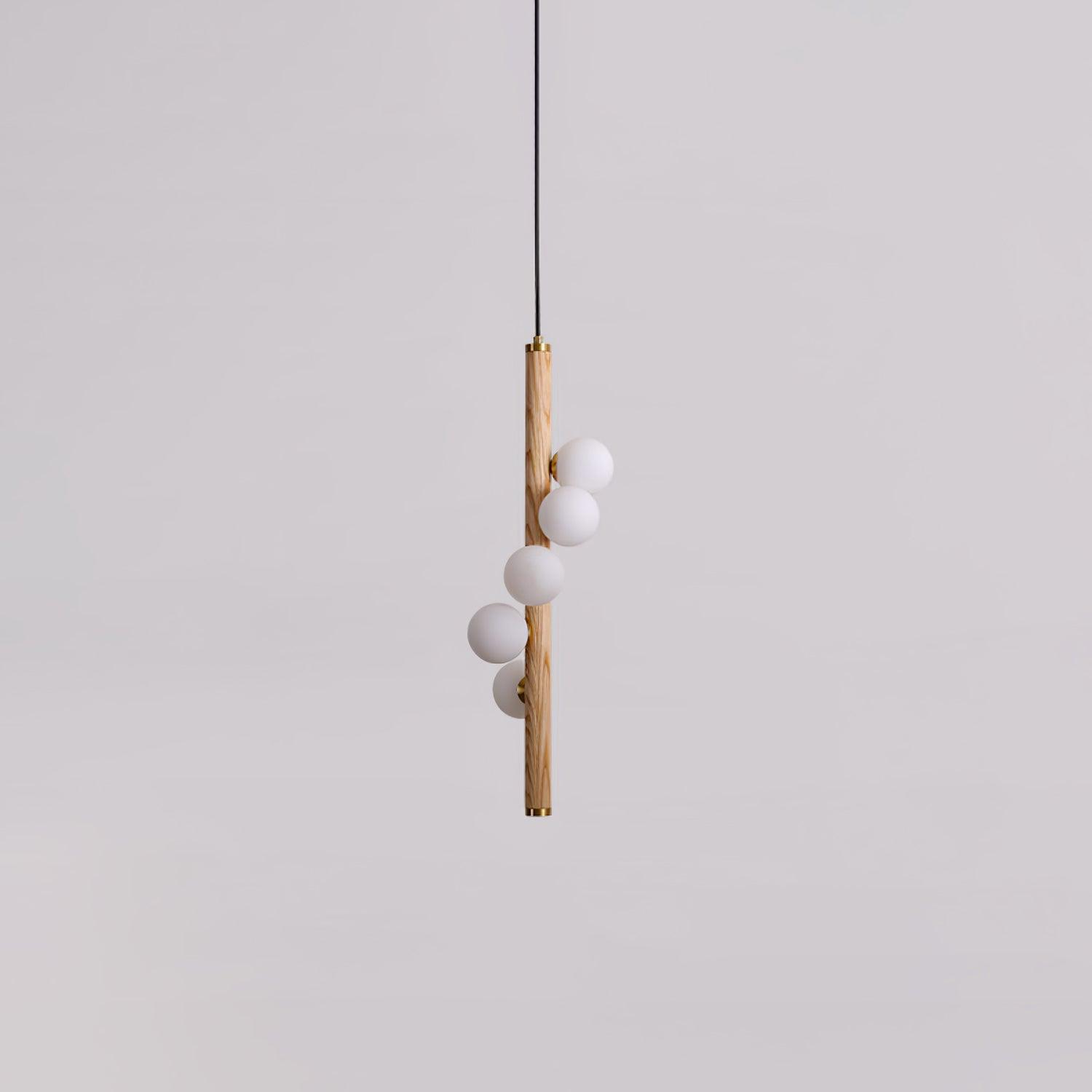 Vertical Orb Timber Pendant Lamp – Vakkerlight