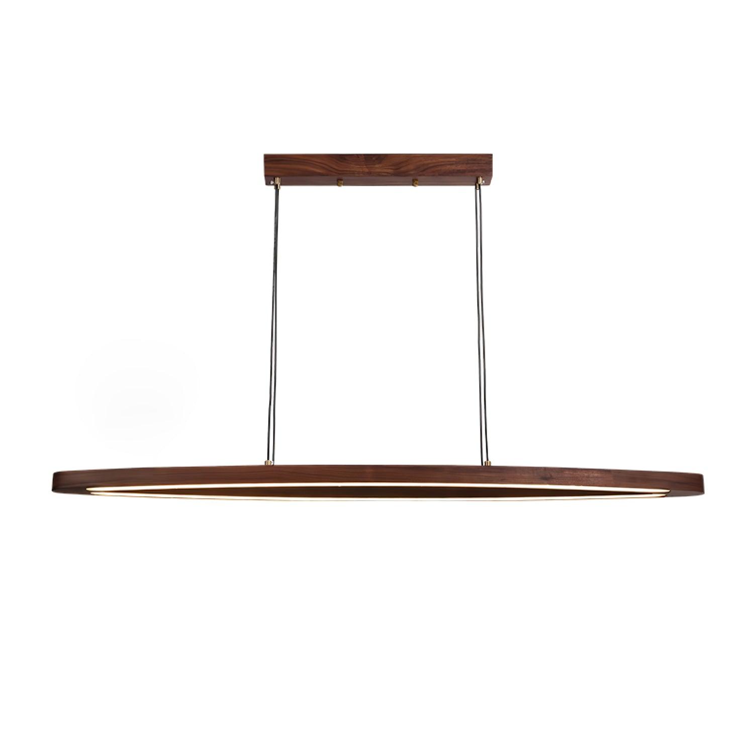 Walnut Arc Linear Pendant Lamp – Vakkerlight
