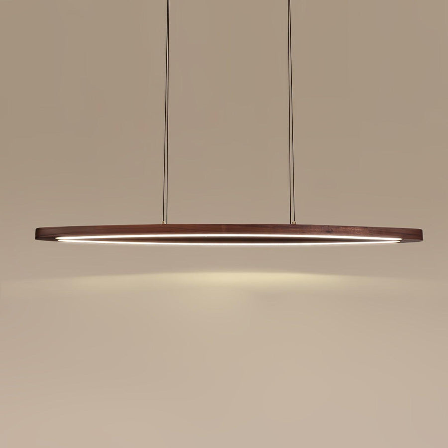Walnut Arc Linear Pendant Lamp – Vakkerlight