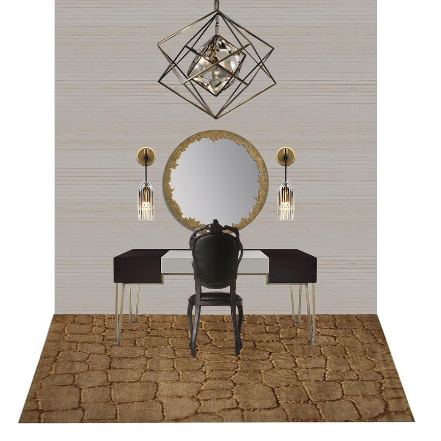Faceted Crystal Brass Sconce – Vakkerlight