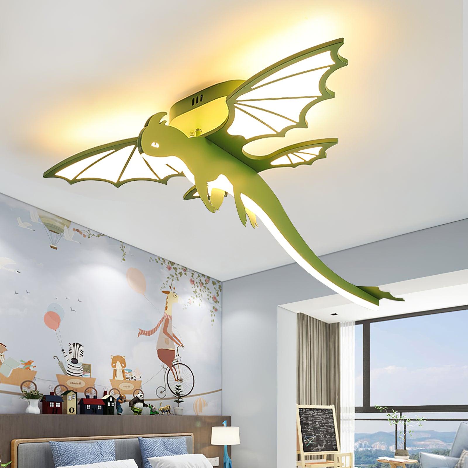 Green Dinosaur Ceiling Light – Vakkerlight