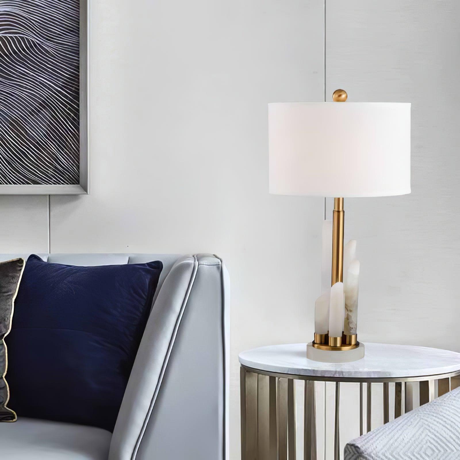 Orbit Metal Alabaster Table Lamp – Vakkerlight