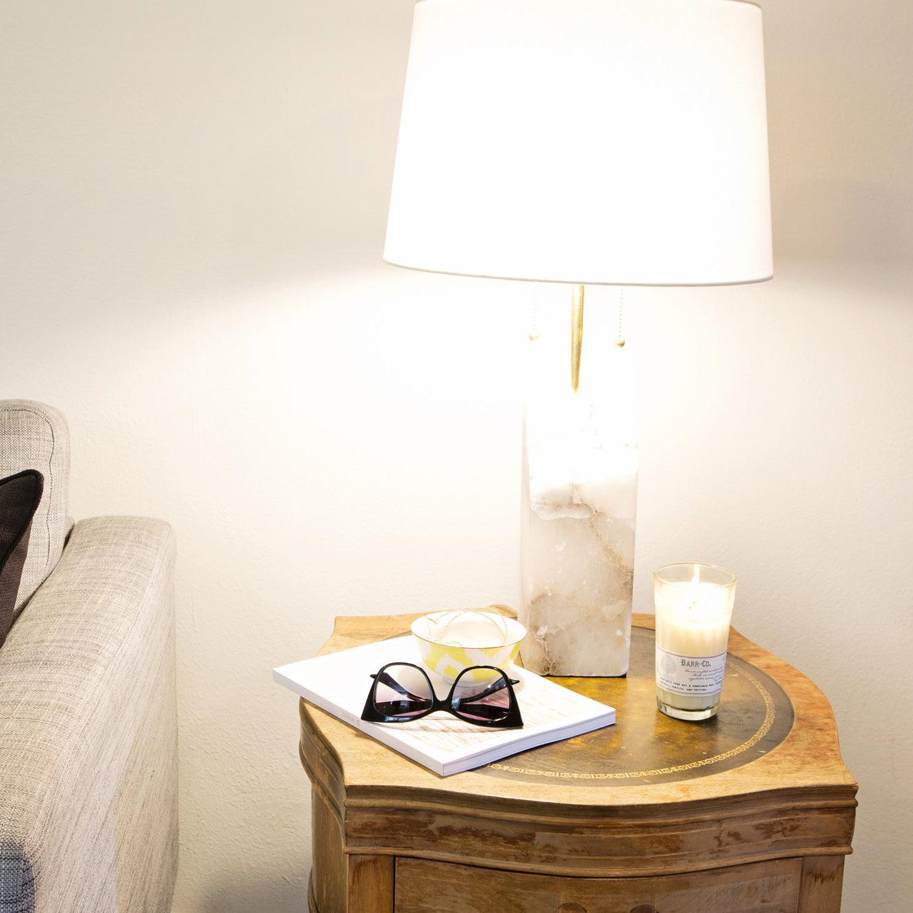 Raw Alabaster Table Lamp – Vakkerlight