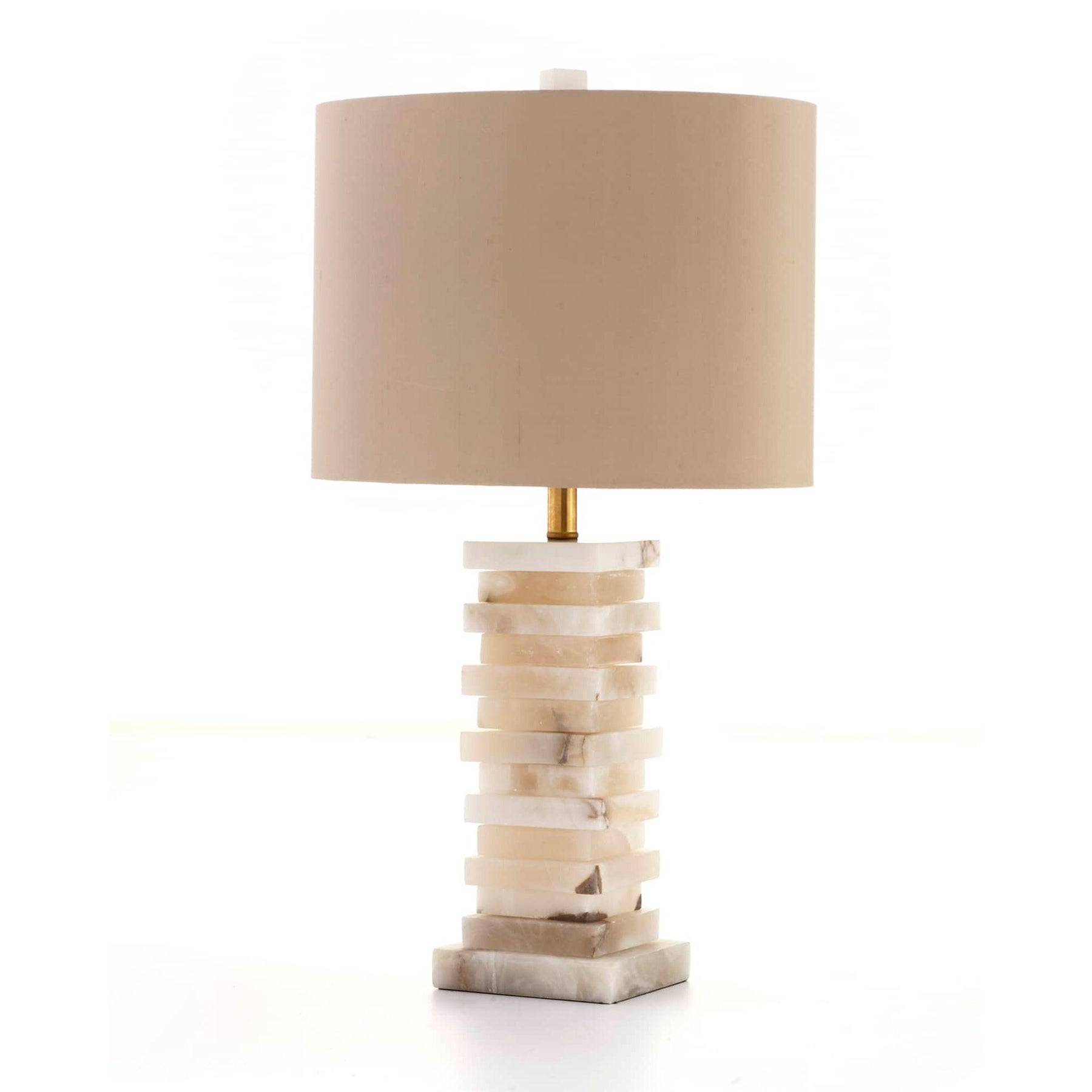 Stacked Alabaster Table Lamp – Vakkerlight