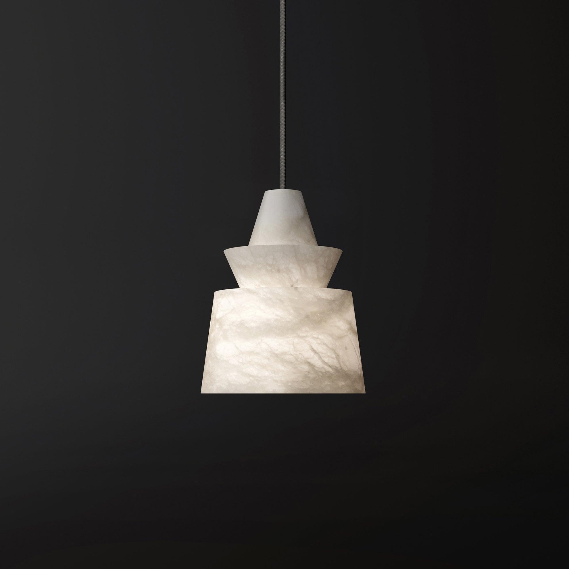 White Alabaster Pendant Light – Vakkerlight